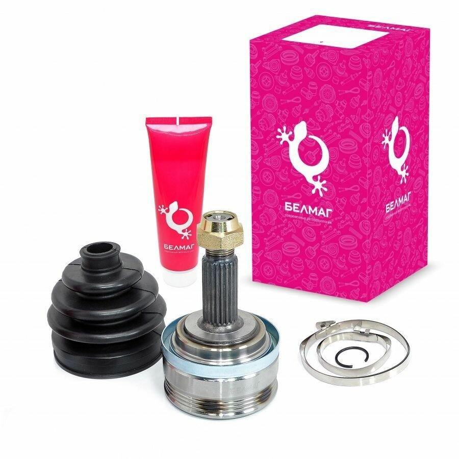 ШРУС наружный ВАЗ 2108-21099, 2110-2112, 2113-2115, Калина, Приора (пыльник+смазка+хомуты+кольца) / белмаг