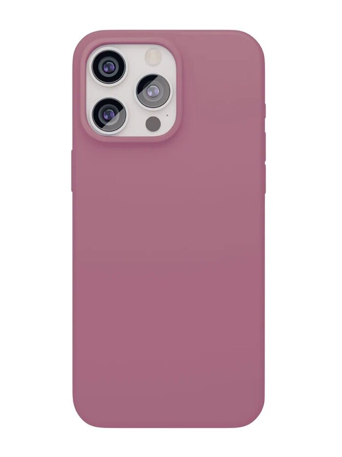 Чехол-накладка VLP Aster Case with MagSafe для смартфона Apple iPhone 15 Pro, пудрово-розовый