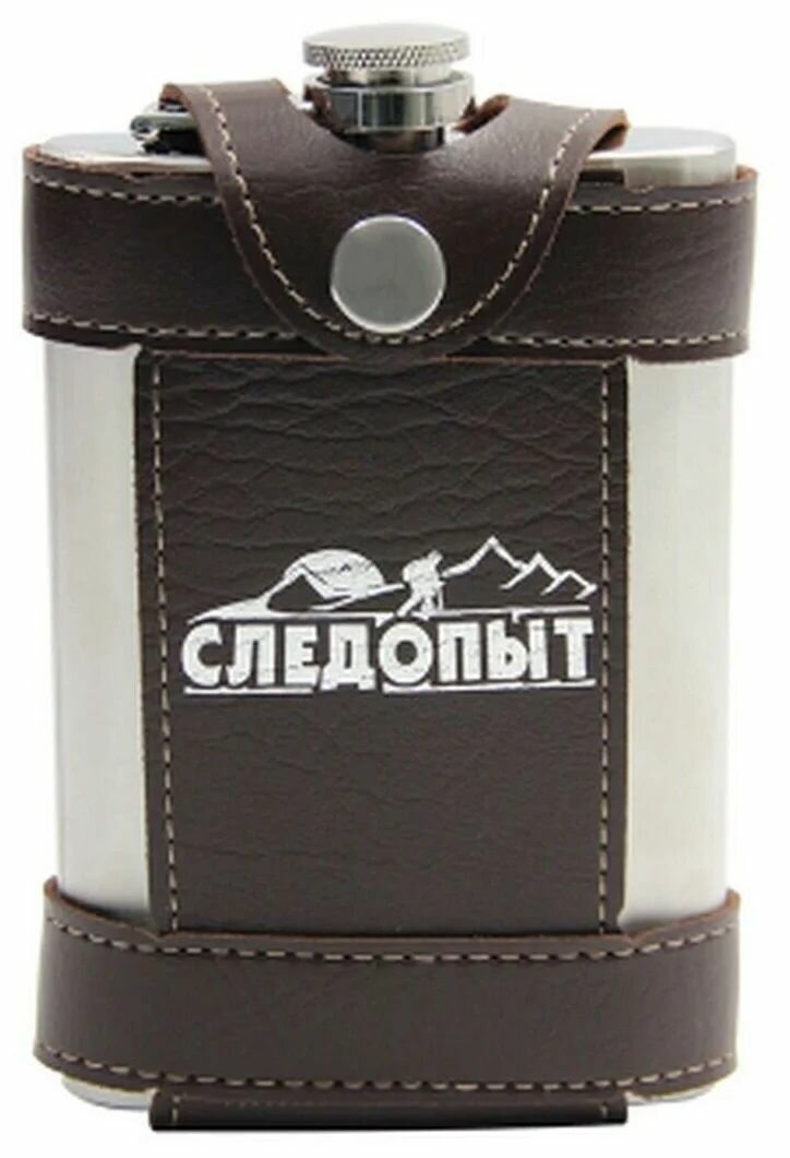 Фляжка «Следопыт- Flage» чехол кожа коричневый