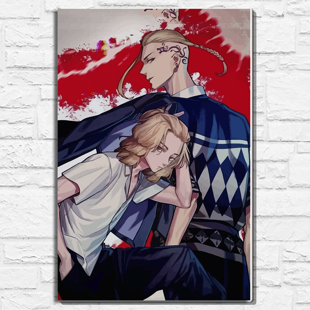 Картина по номерам на холсте аниме токийские мстители (Tokyo revengers, manga) - 15008 В 60x40