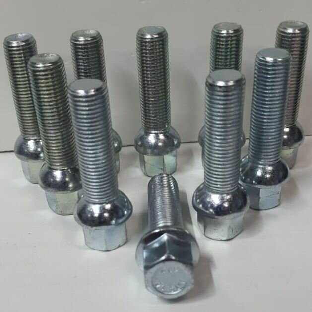 Болт колёсный М14х1,5х45mm (цинк) сфера с выступом ключ 17mm 084177 Z