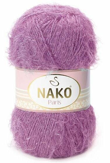 Пряжа Paris (Nako), розово-сиреневый - 6499, 40% акрил, 60% полиамид, 5 мотков, 100 г, 245 м.