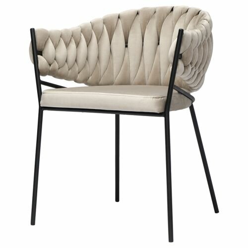 Кресло Bergenson Bjorn Lind, велюр, бежевое