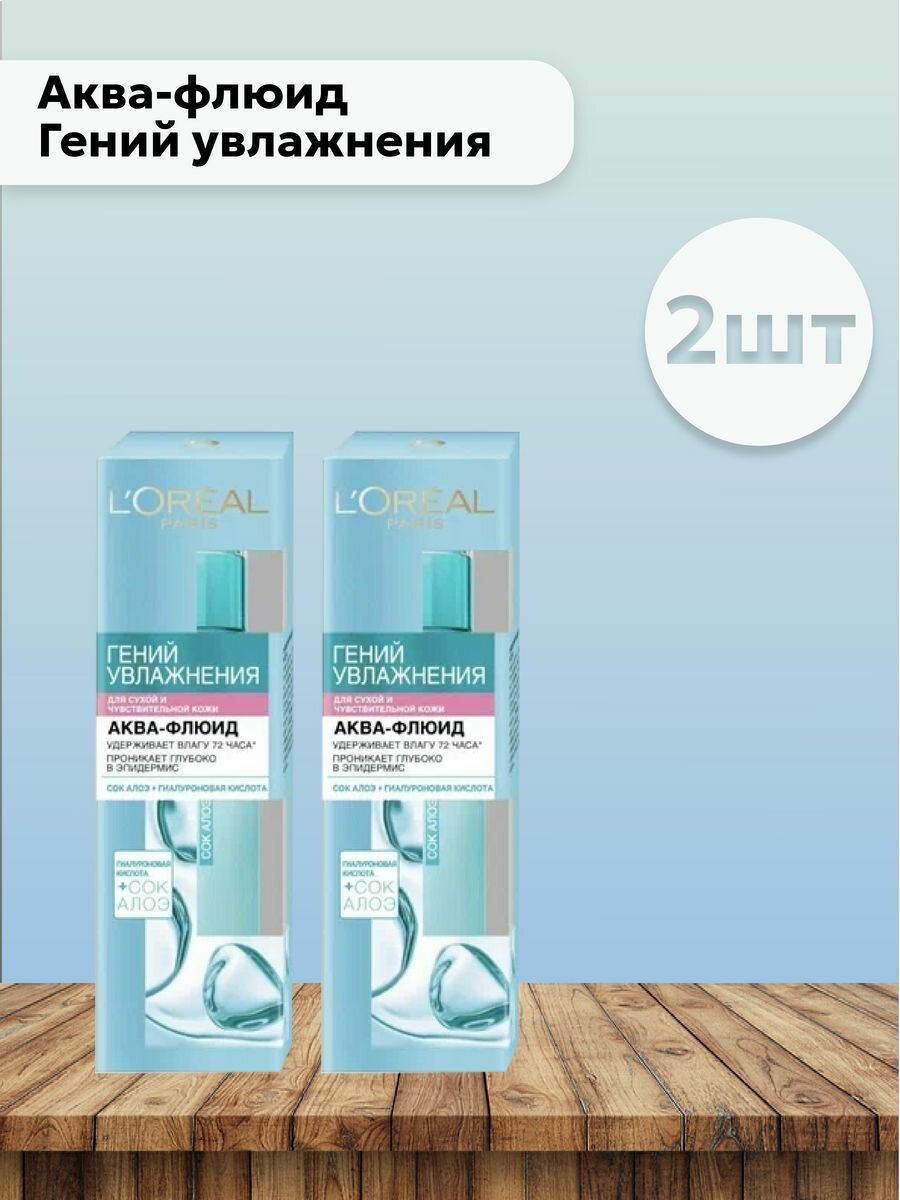Набор 2 шт Аква-флюид для сухой кожи 70 мл