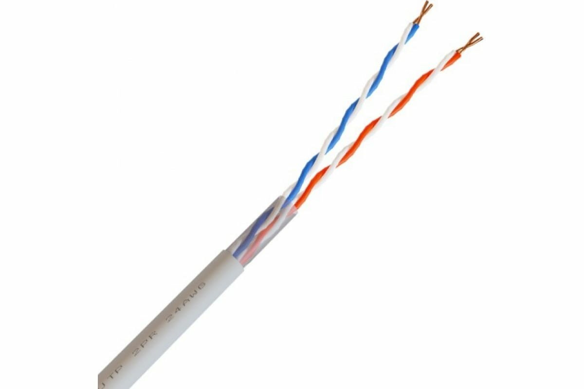 Кабель Netlink омедненный NL-CCA UTP 2PR 24 AWG CAT5 305м внутренний УТ000003405
