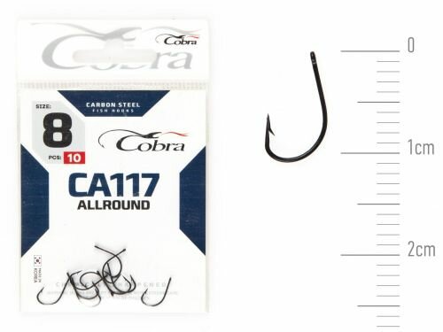 Крючки Cobra ALLROUND CA117 размер 008 10шт.