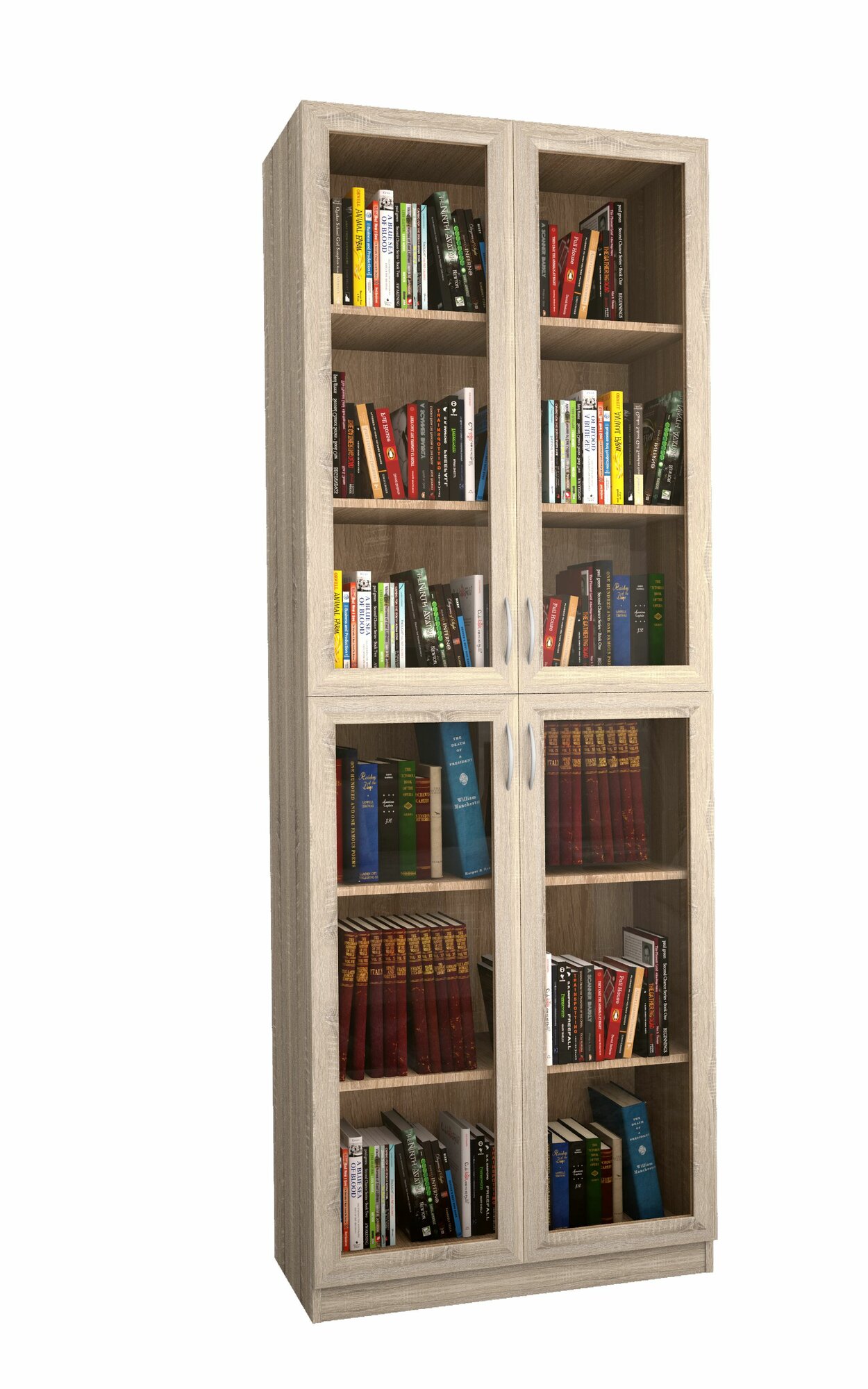 Книжный шкаф "Библиограф 2.2" 80х200х40, дуб сонома