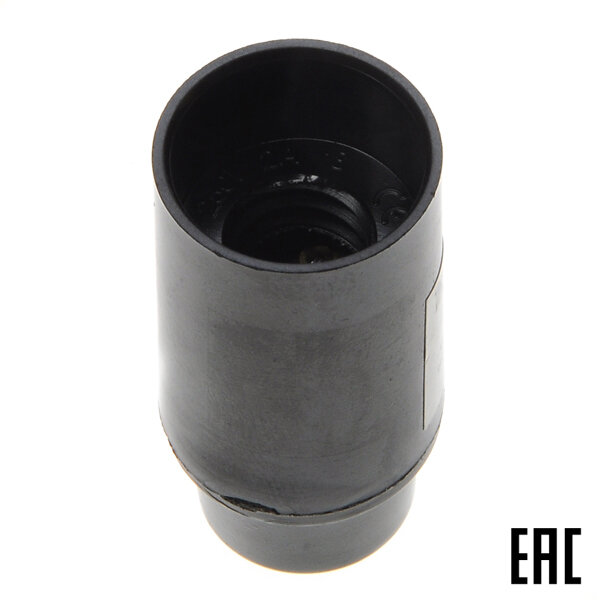 Патрон Е14 474001 GLH-E14-CAR-H-B, карболитовый, подвесной, без кольца, черный General (14 шт. в комплекте)