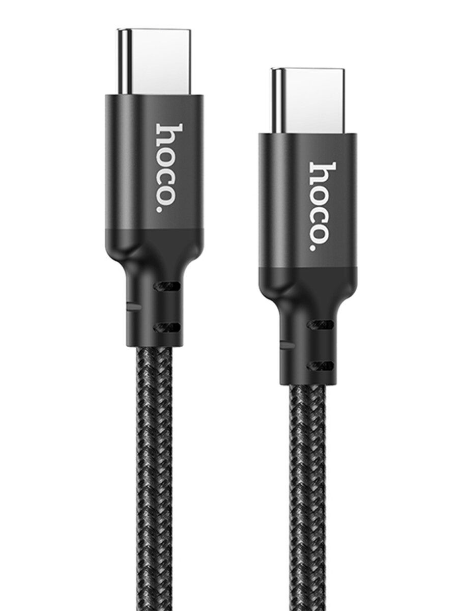 Дата-кабель USB универсальный Type-C Hoco X14 (3A, 100см) (черный)
