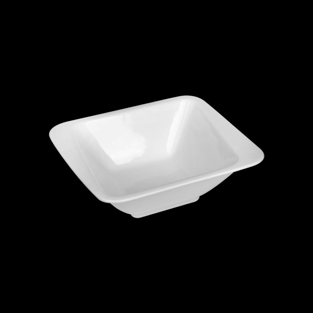 Салатник фарфоровый "S&S quadro" квадратный 300мл 14х14см