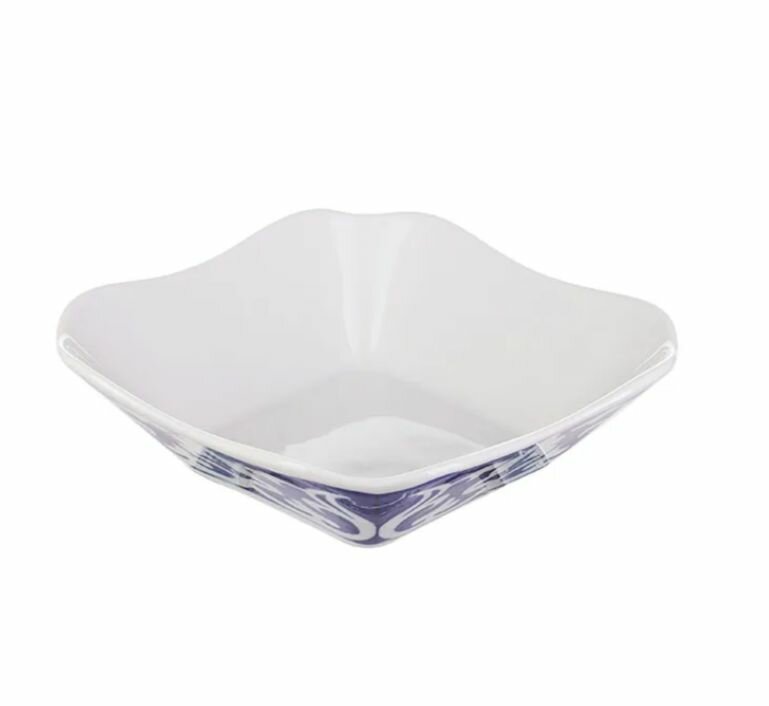 Салатник фарфоровый "Восток" квадратный 250мл