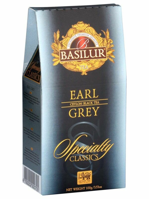 Чай черный BASILUR Избранная классика Earl Grey, листовой, 100г x 3 упаковки