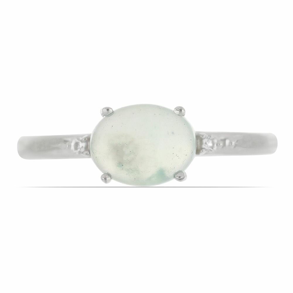 Кольцо тонкое, серебро, 925 проба, родирование, топаз