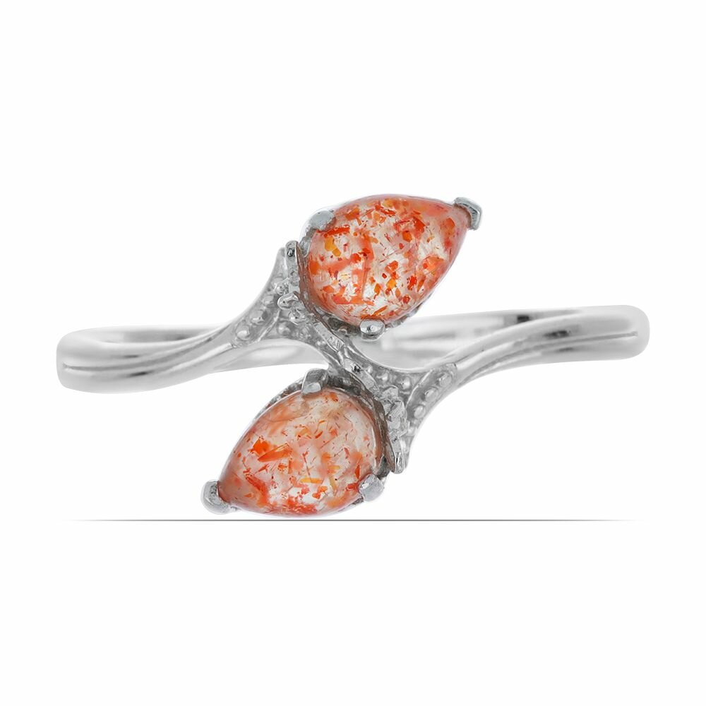 Кольцо тонкое, серебро, 925 проба, родирование, топаз