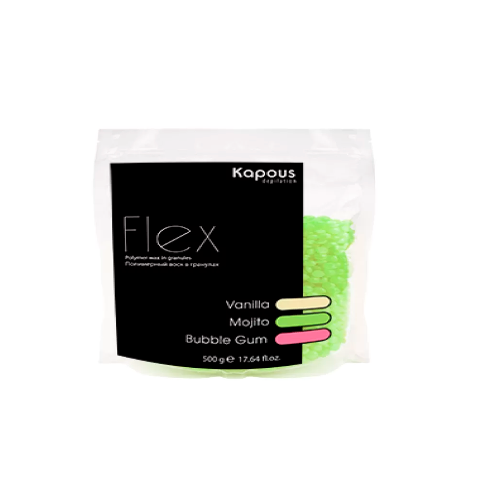 Полимерный воск в гранулах «Flexible» с ароматом Мохито Kapous Professional, 500 г
