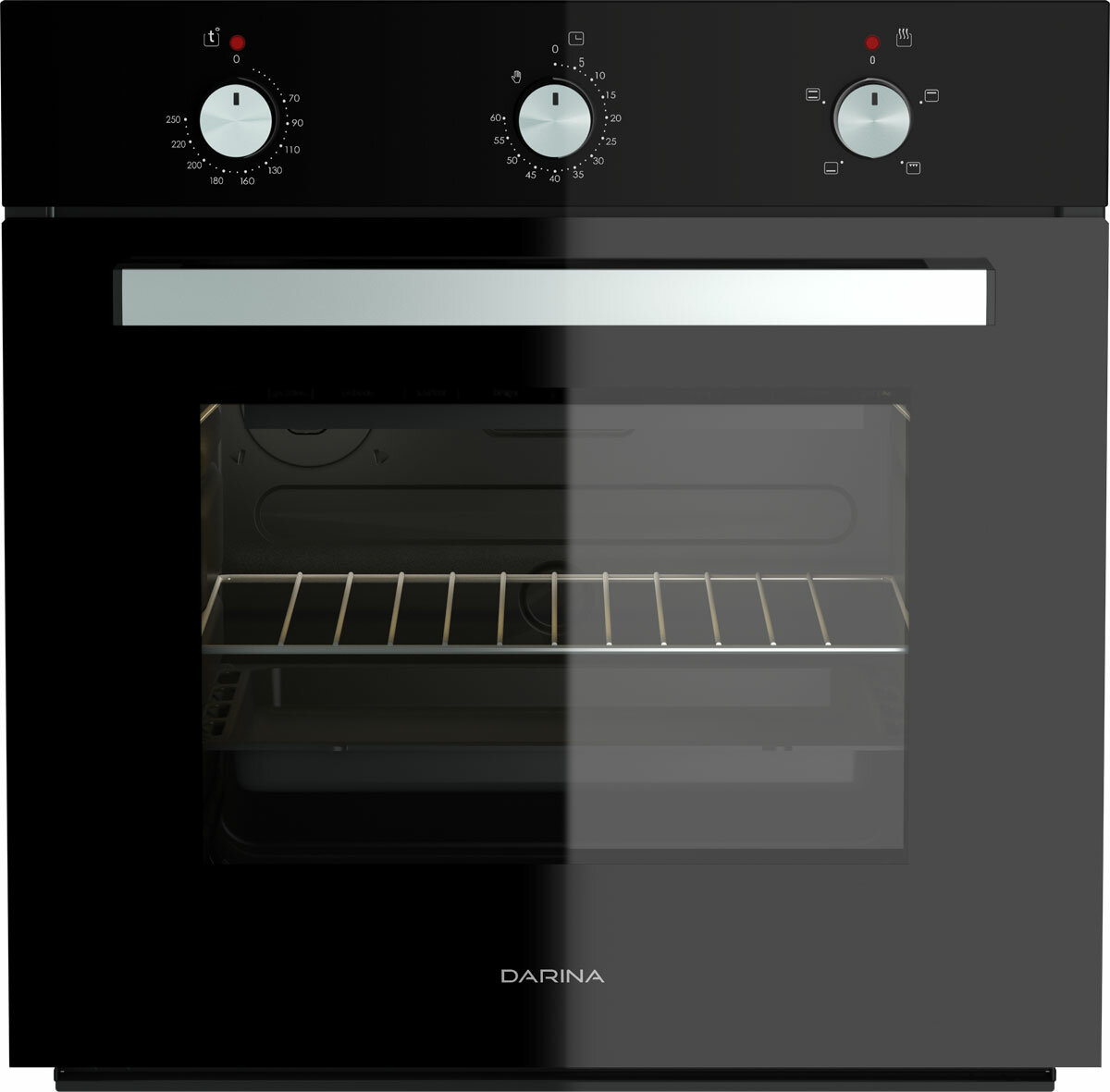 Электрический духовой шкаф Darina 1U BDE111 701 At 59 см, 50 л гриль, антрацит