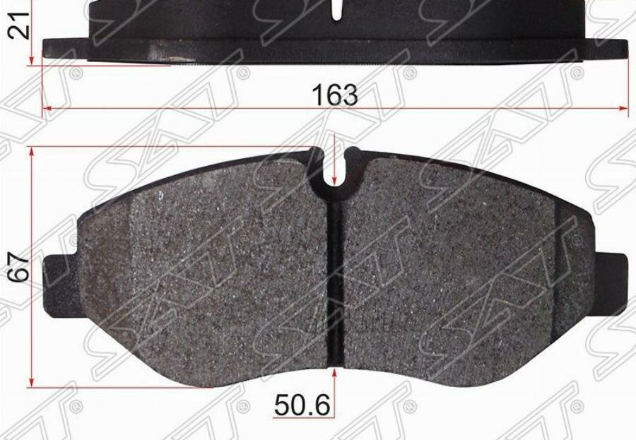 SAT ST-42555881 Колодки тормозные (Спереди) Iveco Daily 99-14 / Mercedes-Benz Viano 03-14