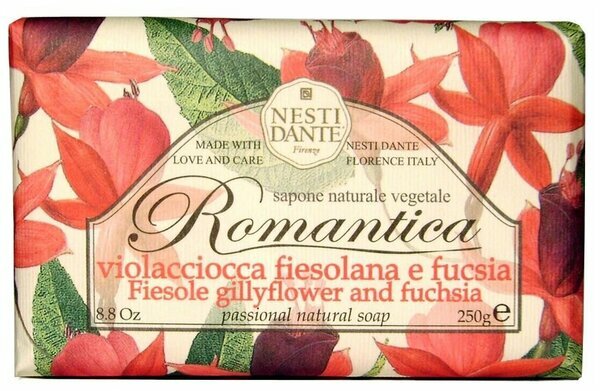 Мыло Nesti Dante ROMANTICA Ароматы фиезоле и фуксия / Fiesole gillyflower and fuchsia 250 г