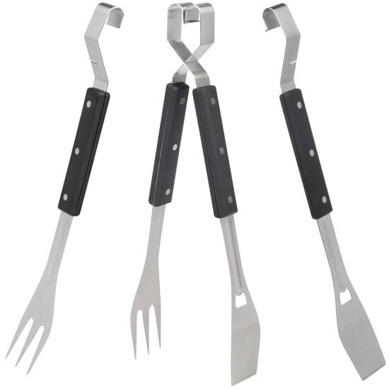 Набор для барбекю Leonord BS-40 4 в 1 (вилка, лопатка, щипцы, открывалка)