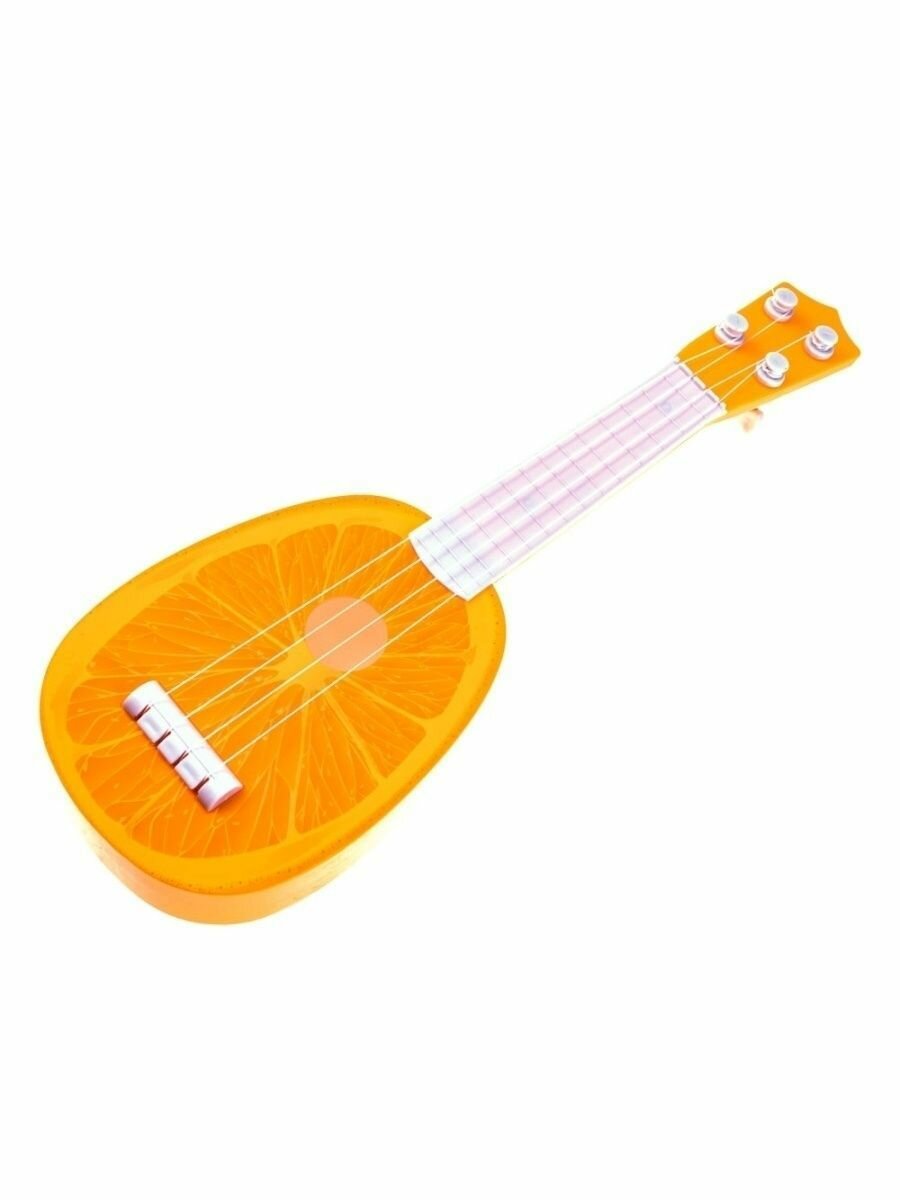 Гитара Оранжевая "Апельсин", детская, пластик, от 3 до 14 лет
