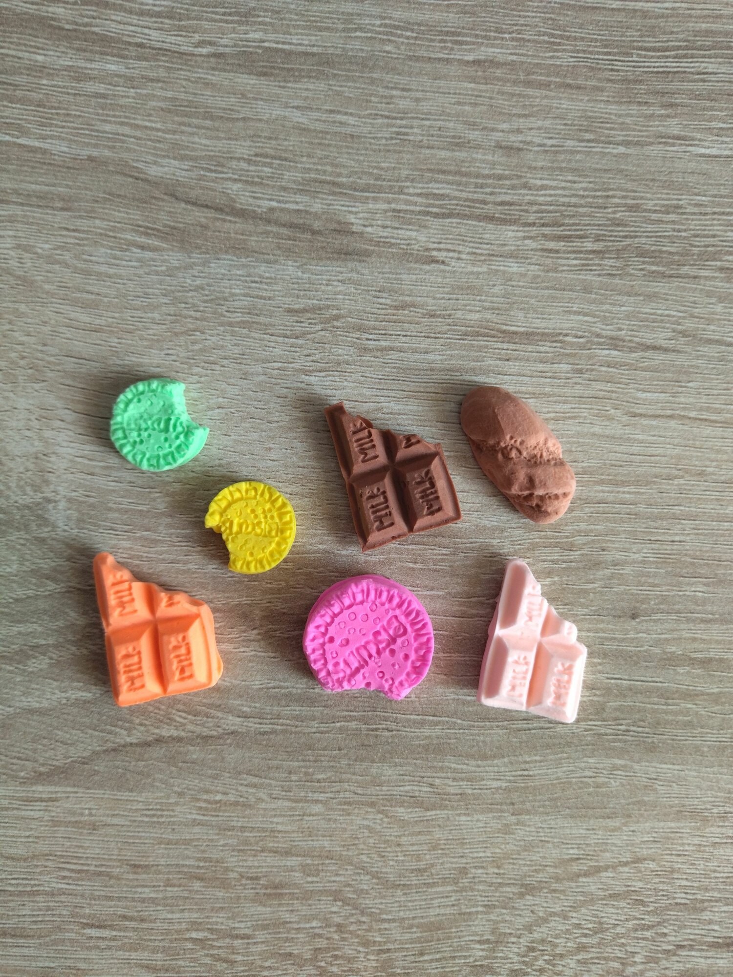 Набор миниатюр, еды, для ватной игрушки, куклы, 7 шт