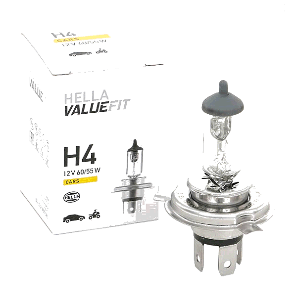 HELLA 8GJ 242 632-081 лампа накаливания valuefit, h4 12v 60 / 55w p 43t