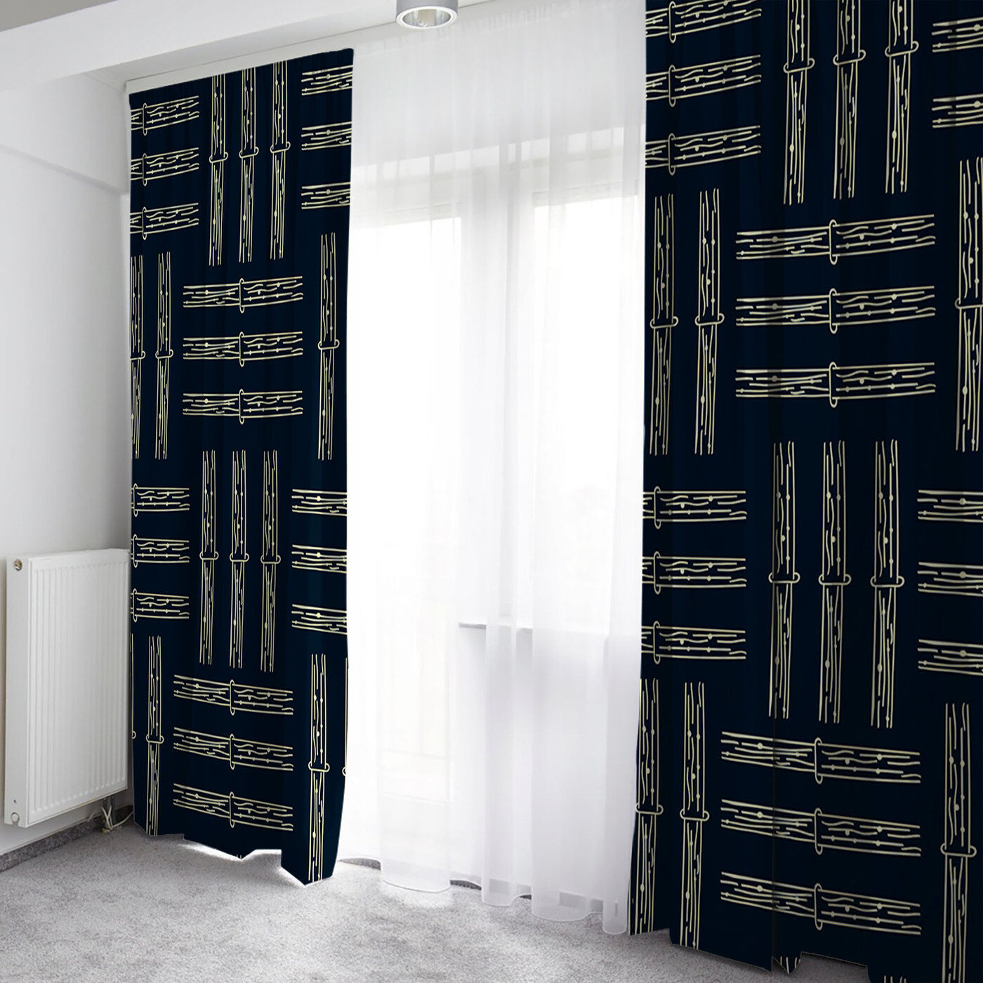Шторы (фотошторы) из габардина, 290х220 см, Good Room