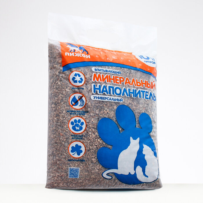 Наполнитель минеральный впитывающий "Пижон" универсальный, 10 л, 3336526