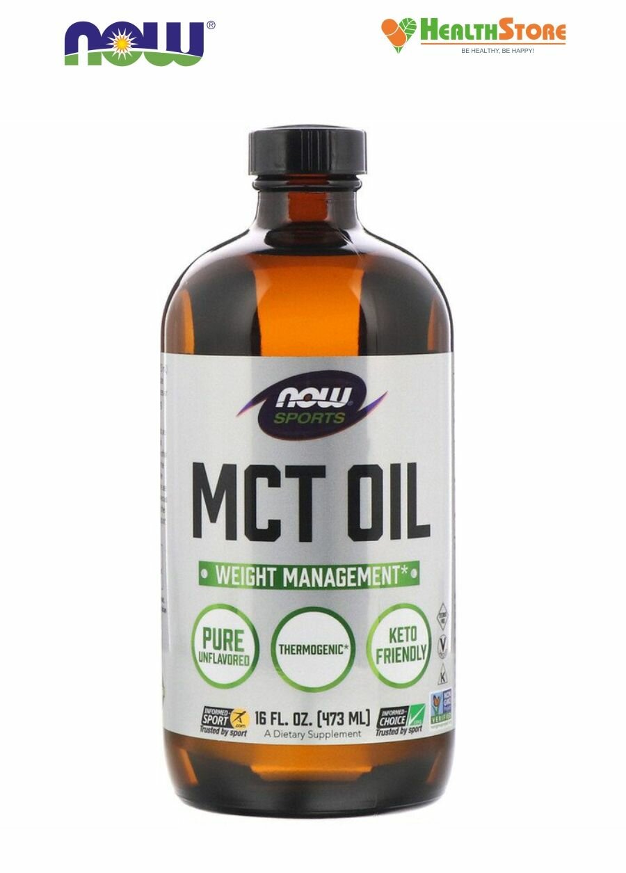 NOW MCT OIL 473мл Биологически активная добавка к пище для питания спортсменов Нау MCT OIL / Нау МСТ ОЙЛ 473 мл