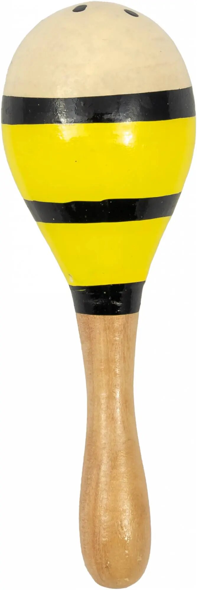 Маракасы на ручке BEE DF202 деревянные, рисунок пчелка