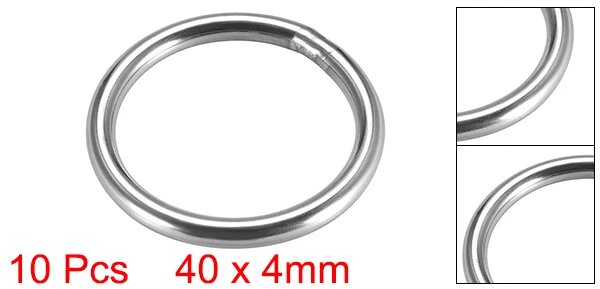 10 шт. металлические кольца из нержавеющей стали 40x4mm