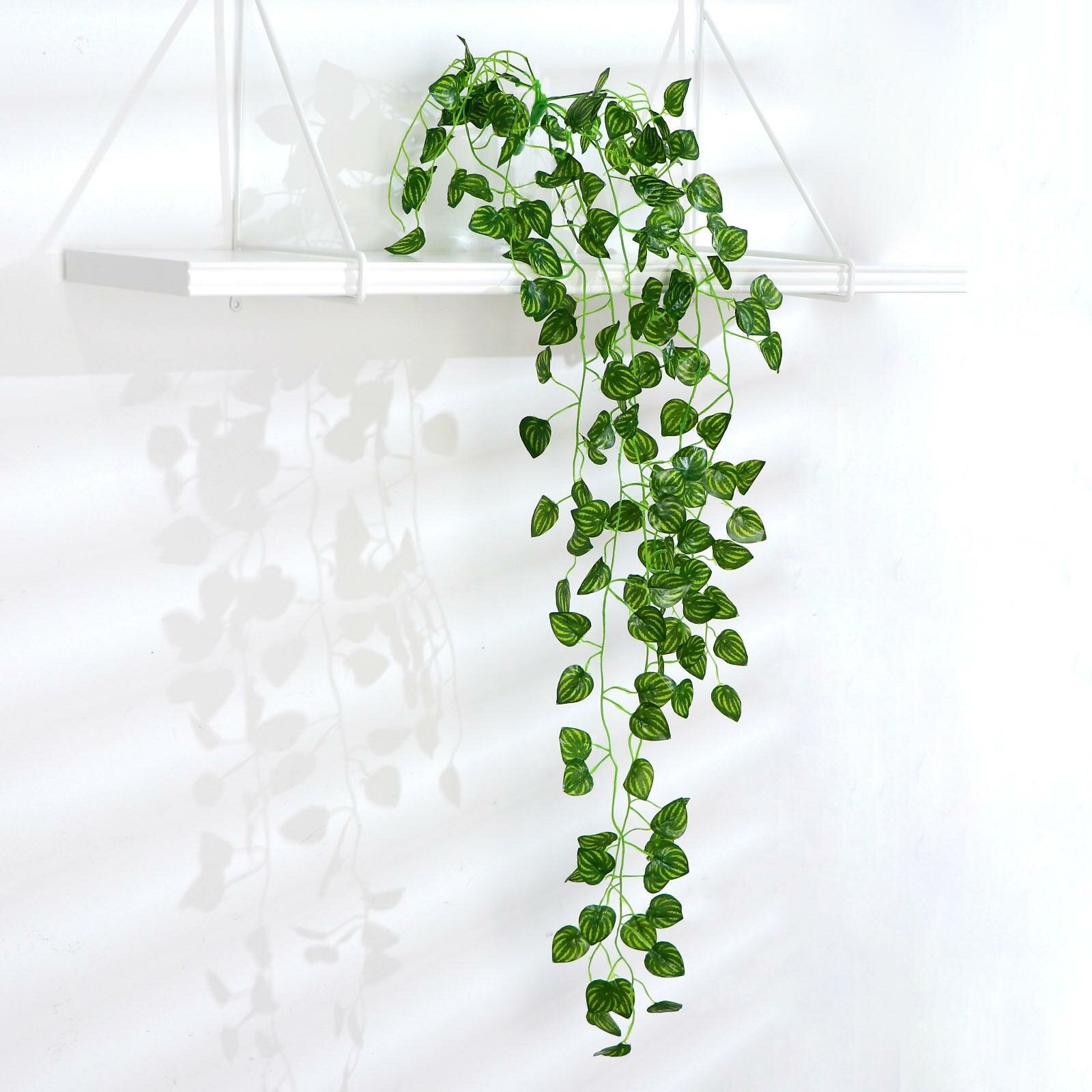 Искусственная лиана Сима-ленд "Полосатые листья", для интерьера, 80 см