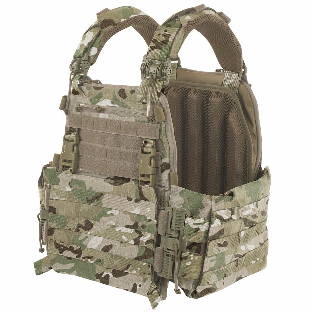 Бронежилет "SEGMENTUM" с адаптерами-быстросбросами без кап (VG-04-12) Мультикам Кордура 1000 D