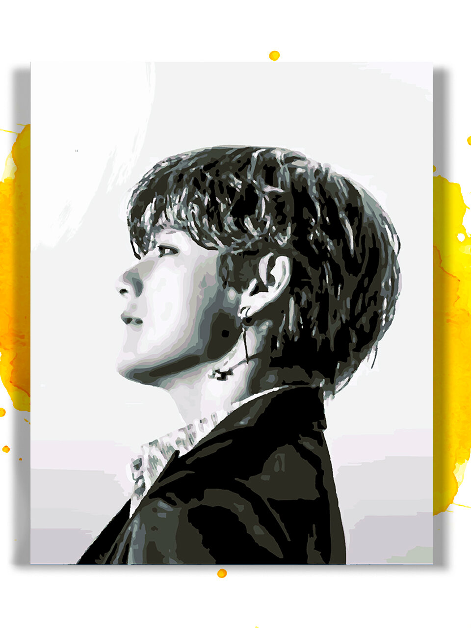 Картина по номерам на холсте BTS - Butter - V, 40 х 50 см