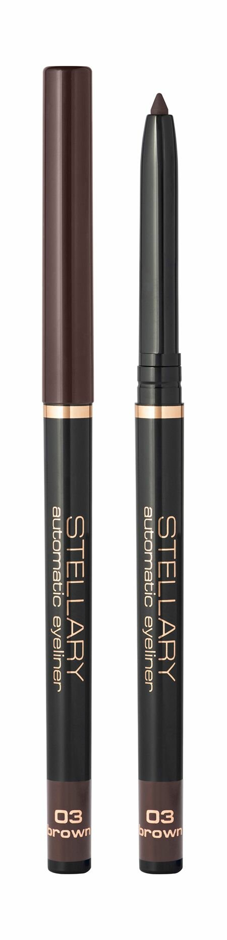 STELLARY Карандаш автоматический для глаз Automatic Eyeliner, 0,28 г, 03 Коричневый сахар