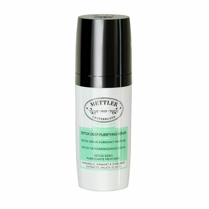 METTLER 1929 Глубоко очищающая сыворотка для комбинированной и жирной кожи Detox Deep Purifying Serum