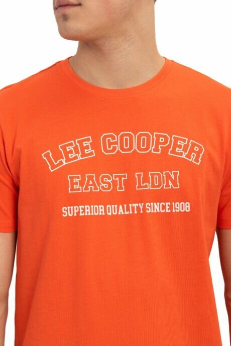 Футболка Lee Cooper, размер S, оранжевый — фото 1