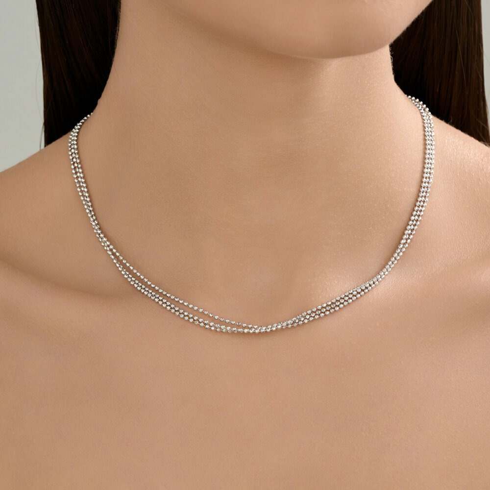 Колье, серебро, 925 проба