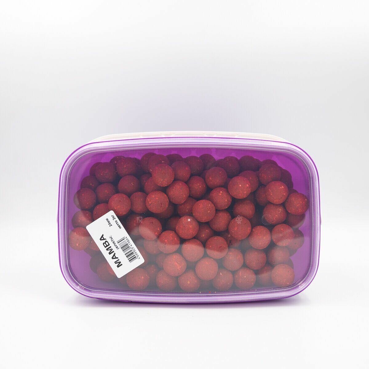 RHINO BAITS Бойлы растворимые Mamba (шелковица и секрет), 24 мм, ведро 2 кг