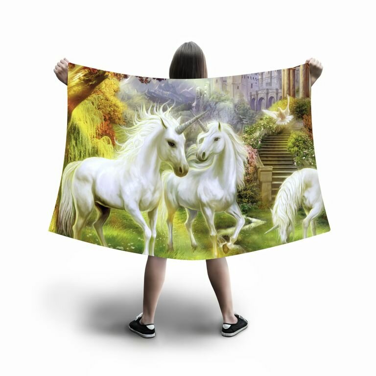 Флаг большой Единорог №14