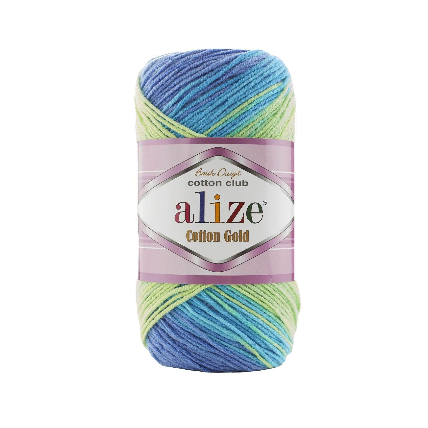 Пряжа ALIZE Cotton Gold Batik (5 моточков-100гр.) №4146, 55% хлопок 45% акрил