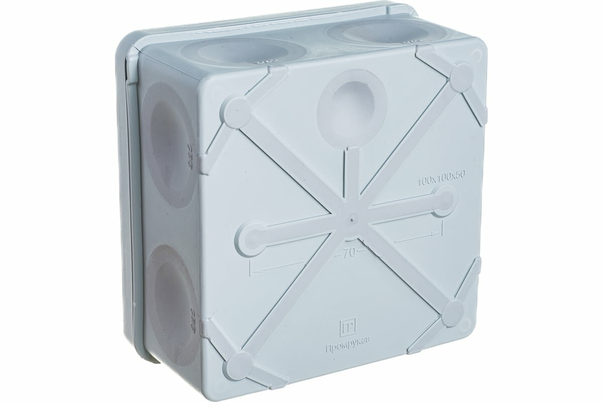 HF Распределительная двухкомпонентная коробка Промрукав безгалогенная 100x100x50 60-0300
