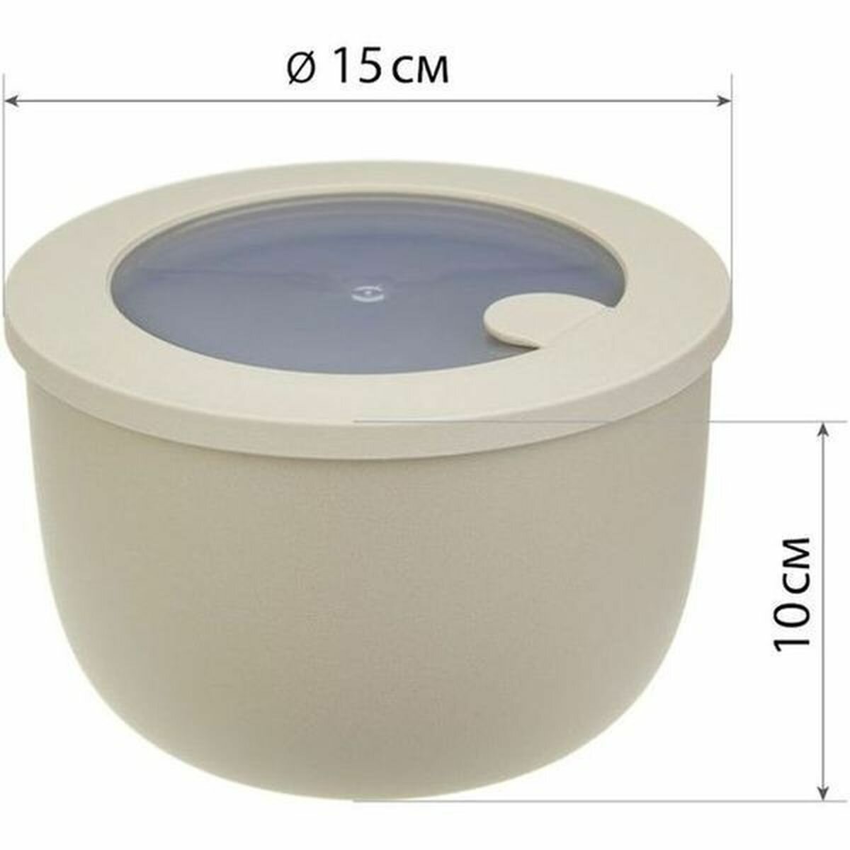 Миска герметичная НЕО 1,2л с клапаном для СВЧ Фисташковый IDEA (М-Пластика) М1325