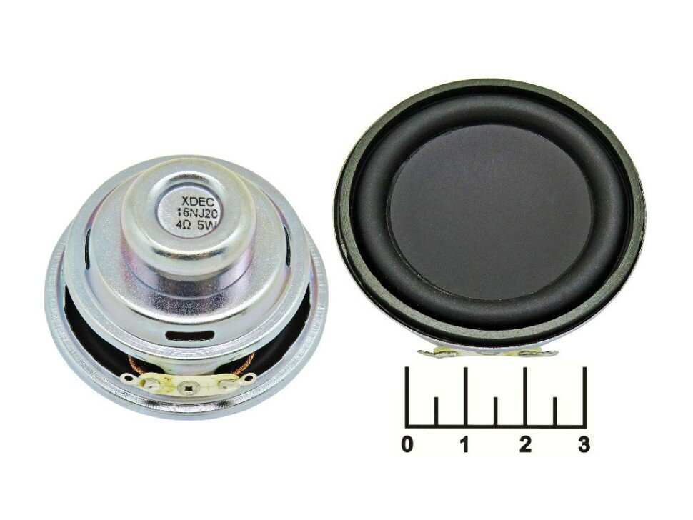 Динамик 4 Ом 5W 50х30мм (16NJ20)