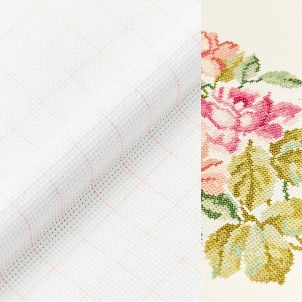 Канва для вышивания DMC GD1442BX-Blanc Aida 14ct Magic Guide разлинованная - в упаковке, 50.8 x 61 см