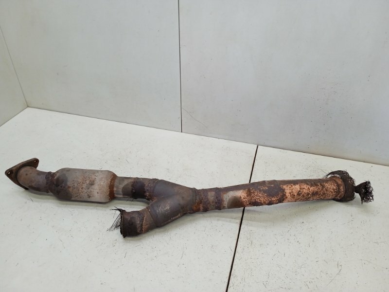 Б/У 3.2 Порше Кайен Приемная труба глушителя Porsche Cayenne 2003 9PA, 955 181360 PORSCHE арт. 95511330000, 955113300AX