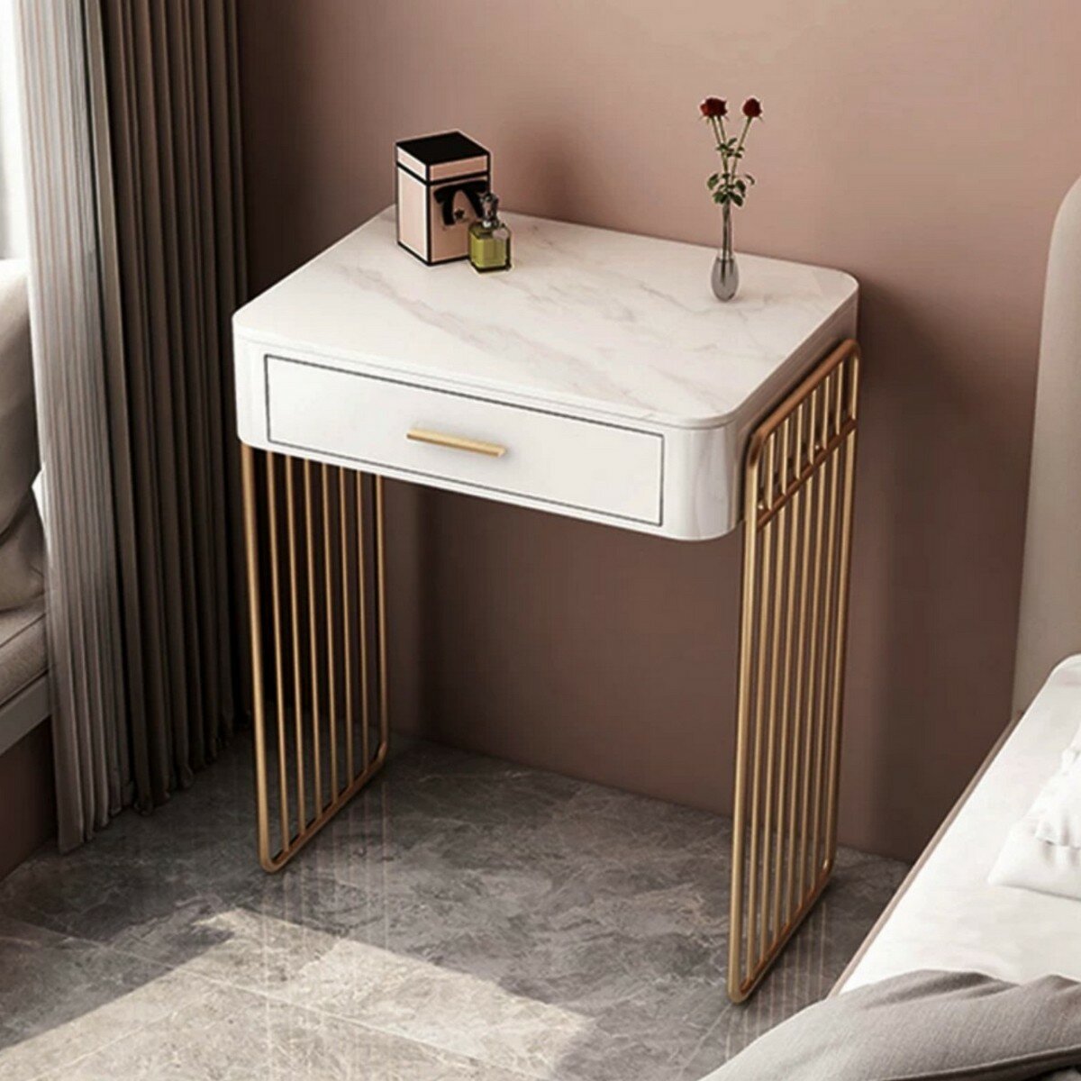 Туалетный столик Orly (Стол 65см / столешница керамическая, без зеркала и пуфа)