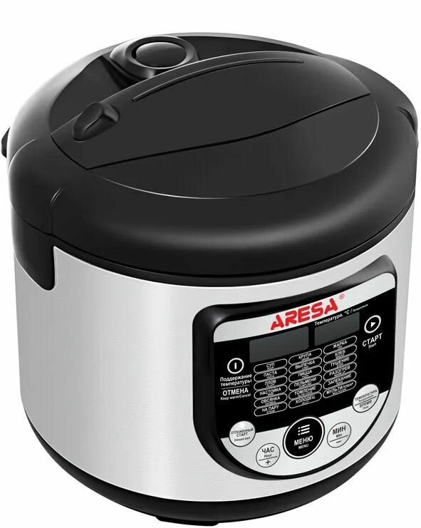 Мультиварка ARESA AR-2008, серебристо-черный