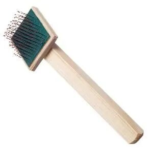 Пуходерка (Зооник) деревянная плоская с каплей малая 55*50