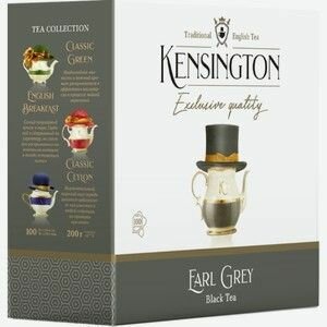 Чай черный Kensington Earl Grey 100пак 200г - 2 шт